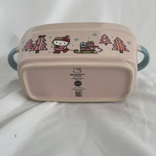 Sanrio Hello Kitty Pink Ice Skates Ceramic Loaf Pan & Rectangular ...