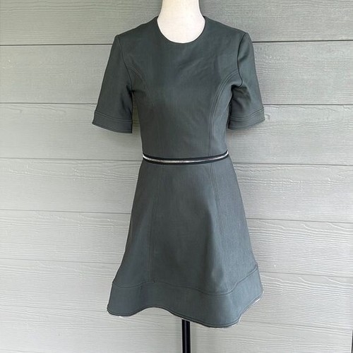 Alexis Fit & Flare Dress with Zipper Detail - no size Tag! | eBay
