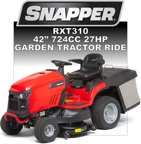 SNAPPER RPX310 42” 724cc 27hp Garden Tractor Ride on Lawn Mower ...