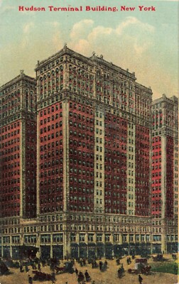 Postcard Hudson Terminal Building New York | eBay