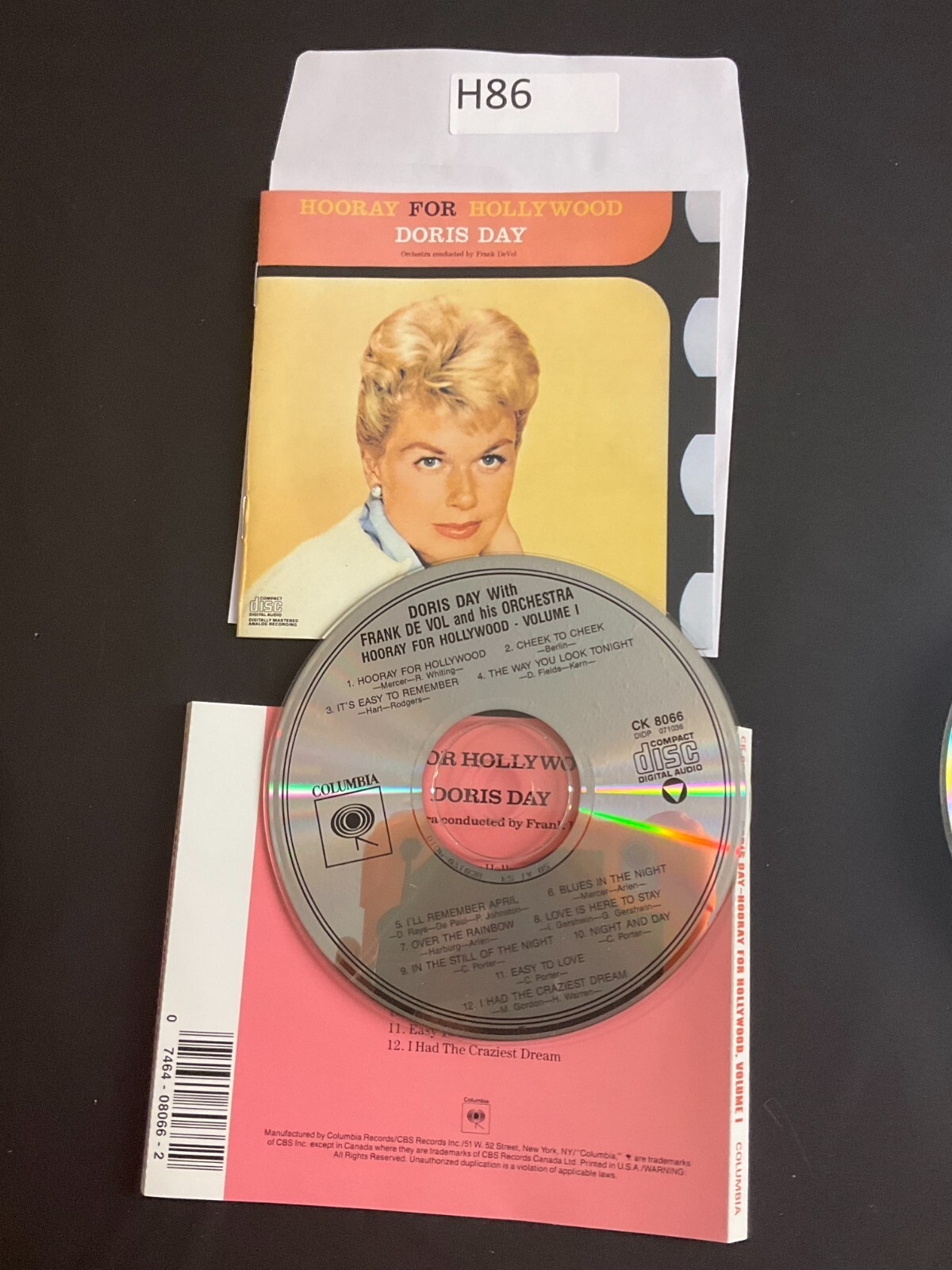 Hooray for Hollywood, Vol. 1 by Doris Day CD, Aug-1988, No Case #H86 | eBay
