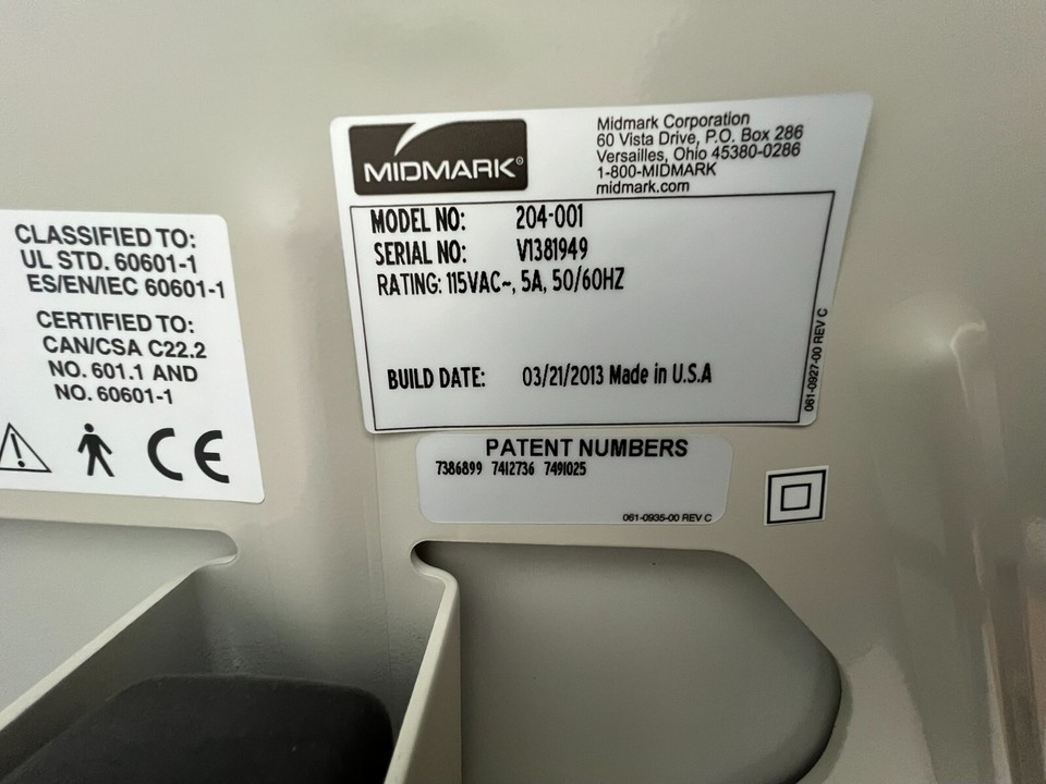 Pre-Owned Midmark Ritter 204 Exam Table Excellent Condition | eBay
