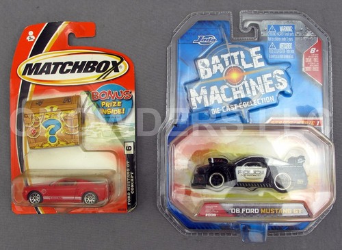 Jada Battle Machine 06 Police Cruiser & Matchbox Ford Mustang GT ...