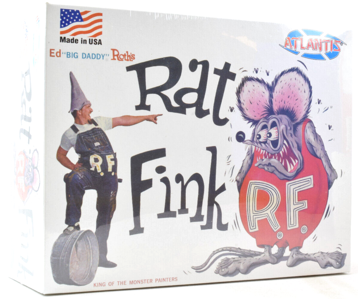 Atlantis Rat Fink Ed Big Daddy Roth Plastic Model Figure Kit H1305 | eBay