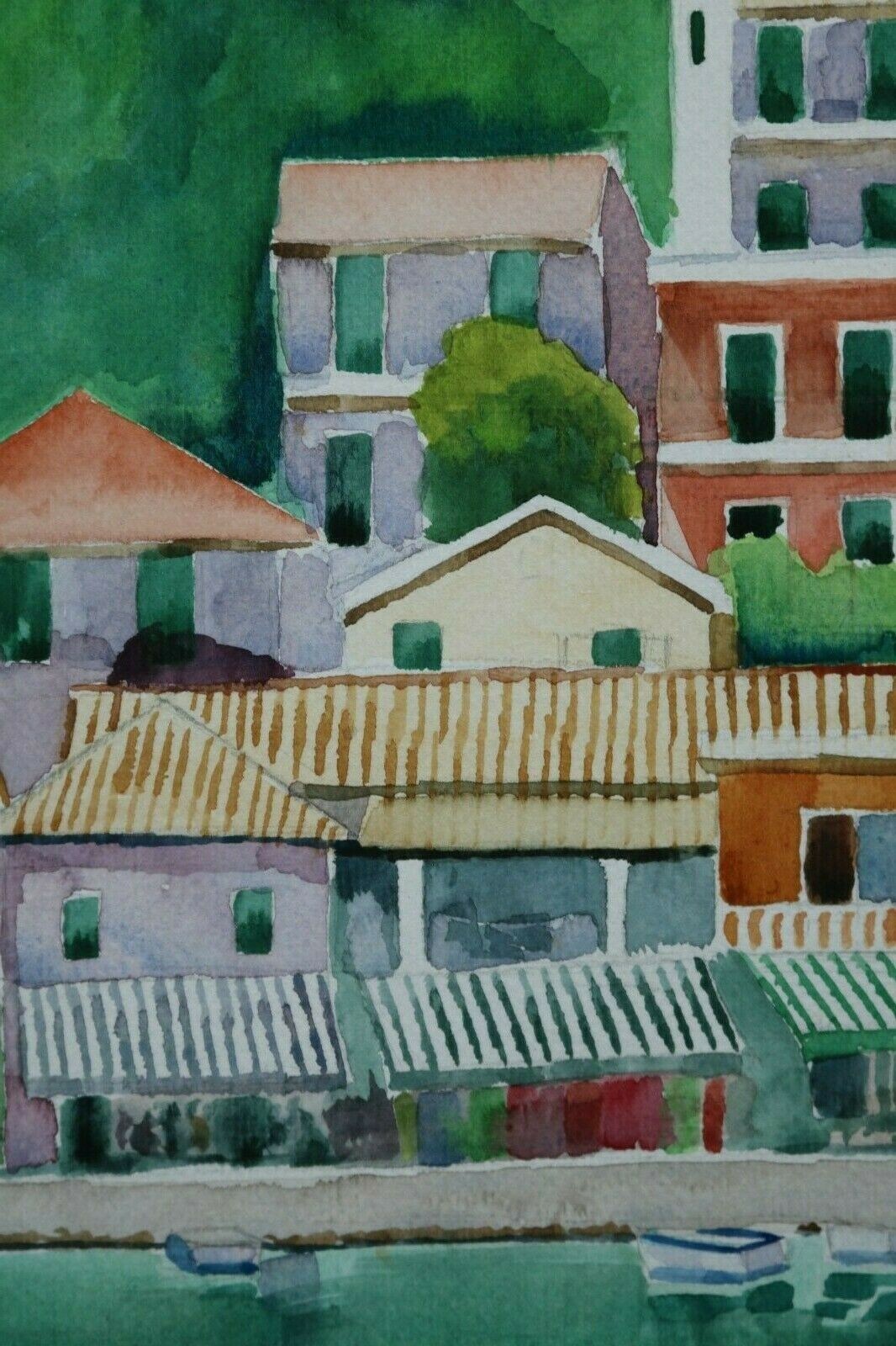 MICHAEL HASWELL - BUILDINGS BY THE LAKE - MODERN BRITISH ARTIST | eBay