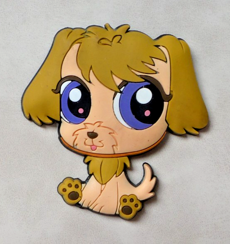 LITTLEST PET SHOP LPS HASBRO MAGNETIC MAGNET AIMANT EN RELIEF CHIEN DOG ...