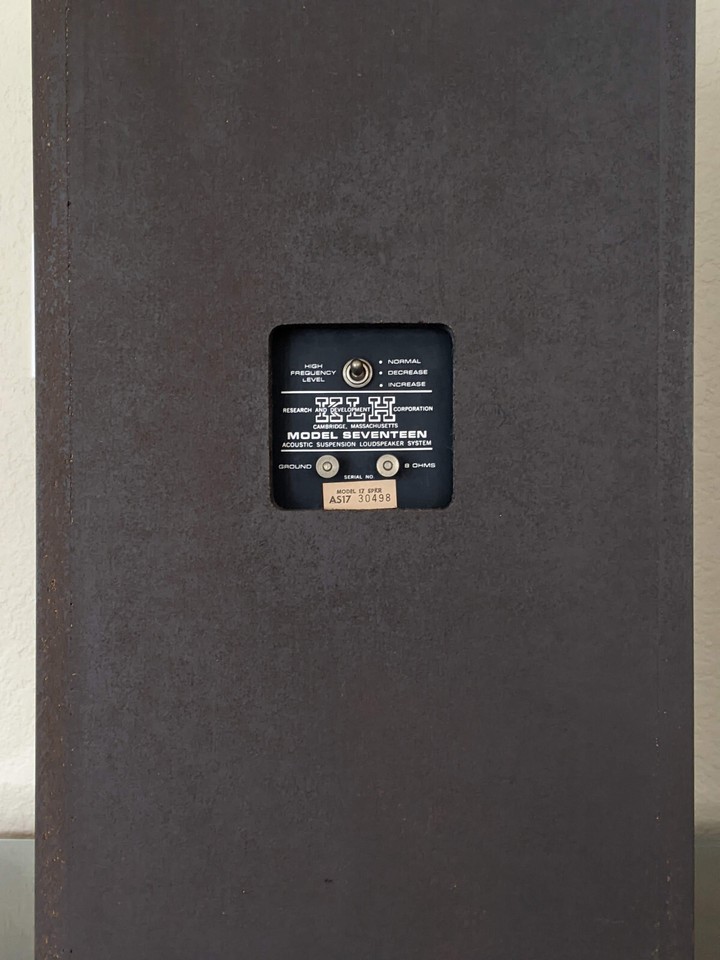 KLH 17 Model Seventeen Acoustic Suspension Loudspeaker System Made in ...