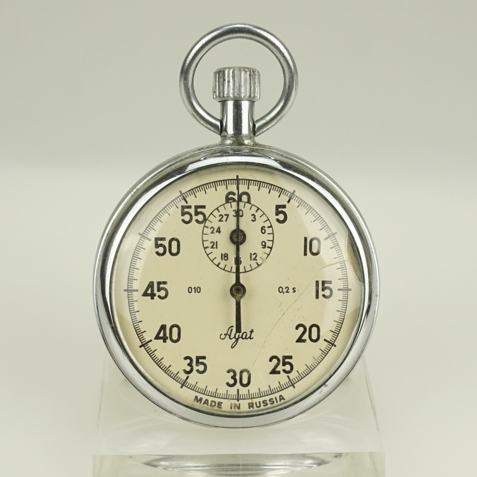 Rare! Stop Pocket Watch Mechanical Collectible time p… - Gem