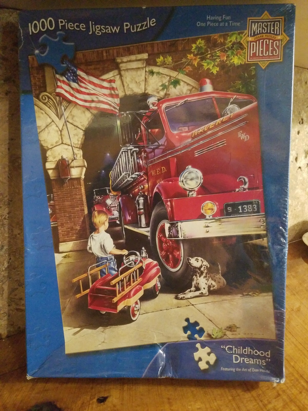 Childhood Dreams Fire Engine Jigsaw Puzzle by MasterPieces 1000pc for ...