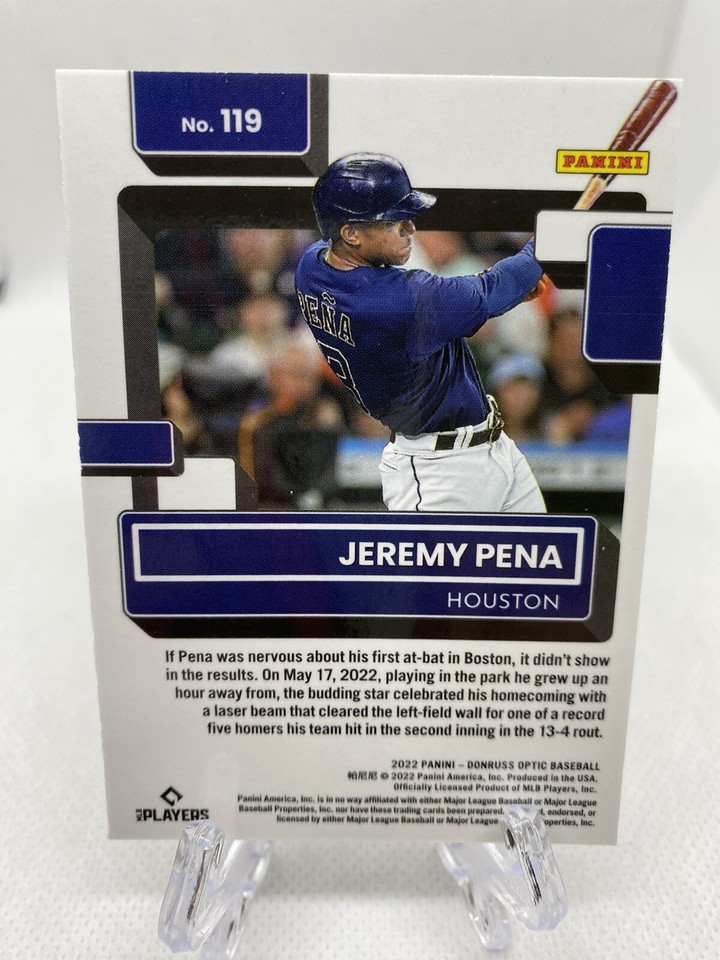 Jeremy Pena 2022 Optic Rated Rookie Card #119 | eBay