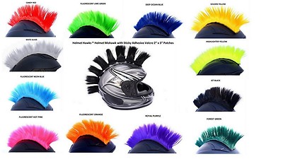 Helmet Hawks Motorcycle Adhesive Mohawk or Hair Patches Customize ...