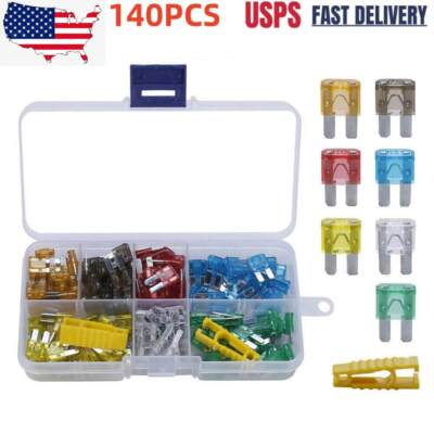 140pcs Assortment Micro2 ATR Blade Fuses Kit for Car, Boat, RV, Truck ...