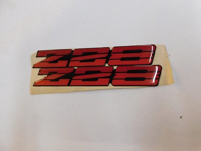 NOS OEM GM 1982 1987 Camaro Z28 Stickers Decals Emblems Red 1983 1984 ...