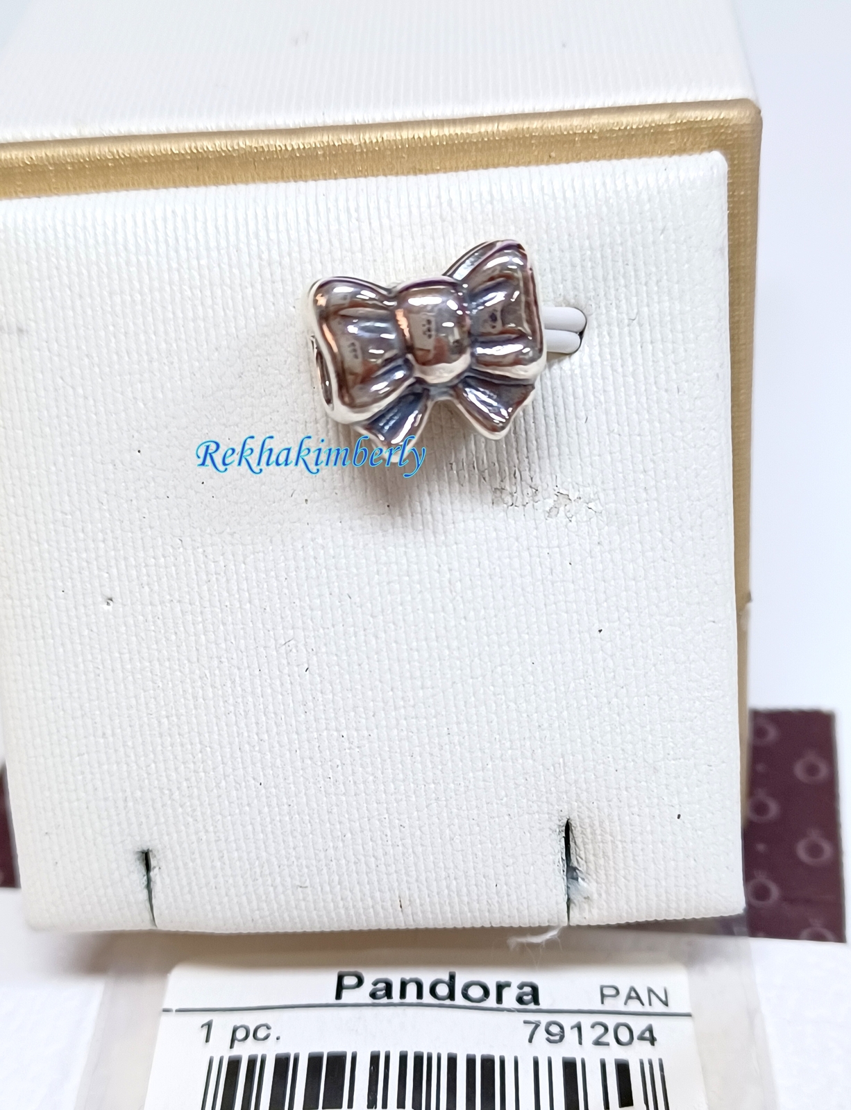 Pandora Bow Charm Sterling Silver (S925ALE) Authentic NEW 791204 | eBay