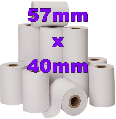 200 Bulk Thermal Rolls EFTPOS Receipt Paper Docket Cash Register Small ...