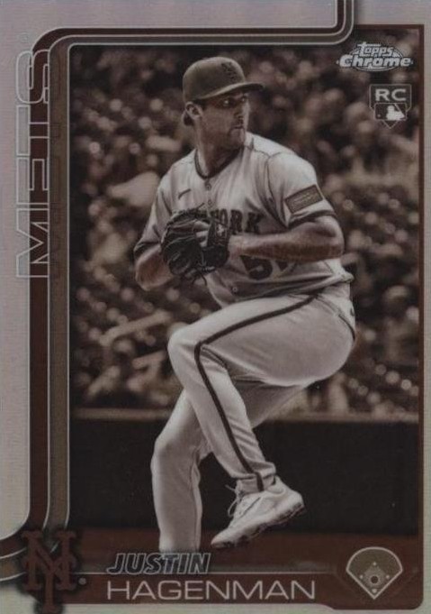2025 Topps Chrome Update Series - Justin Hagenman #USC61 Sepia ...