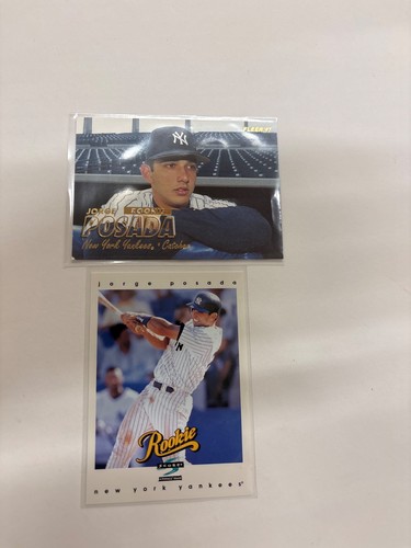 Jorge Posada Lot 2 rookie Baseball Cards Yankees | eBay UK