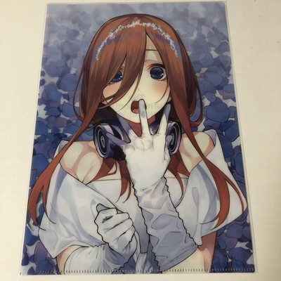 The Quintessential Quintuplets Miku Clear File Bride Exhibition | eBay