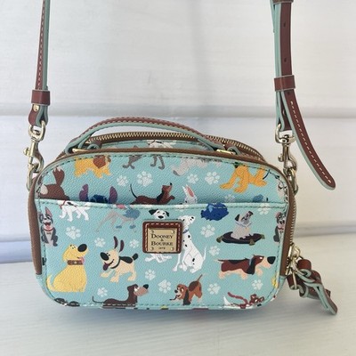Dooney & Bourke Disney Dogs Ambler Crossbody shoulder bag purse blue ...