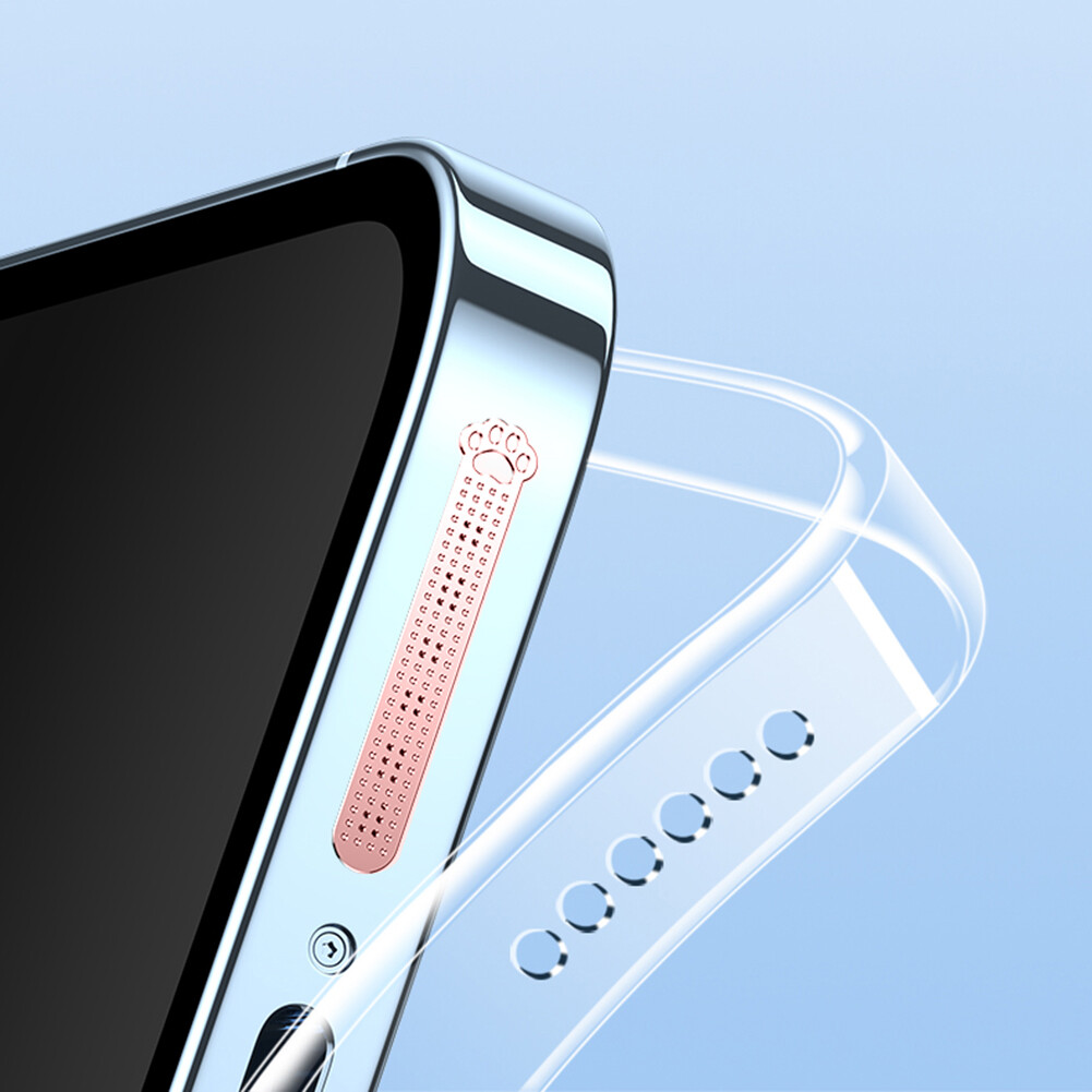 Cat Paw Phone Dustproof Net Stickers Speaker Mesh for iPhone 13/12 ...