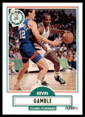 1990-91 FLEER BASKETBALL CARD BOSTON CELTICS #U-8 KEVIN GAMBLE | eBay