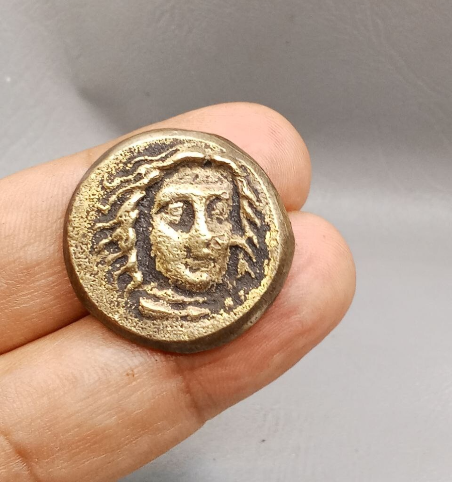 Ancient Greek Silver Coin Caria Hemidrachm 188-84BC Helios Rose Nearly ...