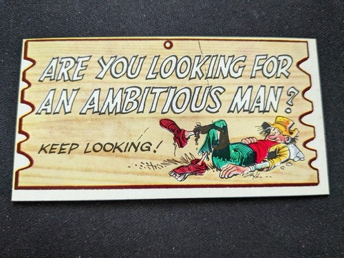 1965 Topps Kookie Plak Card # 76 Are you looking for an ambitious man ...