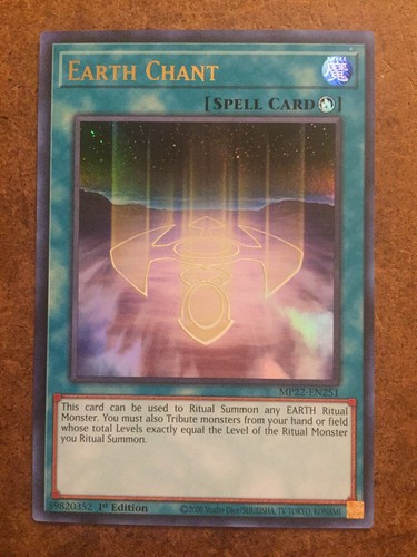 Earth Chant Ultra Rare MP22-EN251 Yugioh Spell Card | eBay