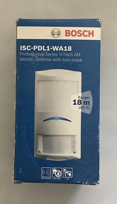 Factory Sealed Bosch ISC-PDLI-WA18G Tri-Tec AM motion detector with ...