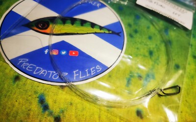 Pike fly / Lure Leader 60lb Fluro 3ft x (3 Pack)With Clip-2023 ...