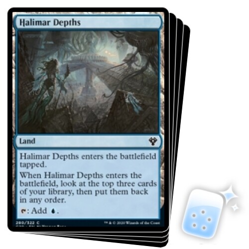 HALIMAR DEPTHS X4 Commander 2020 Magic MTG MINT CARD | eBay