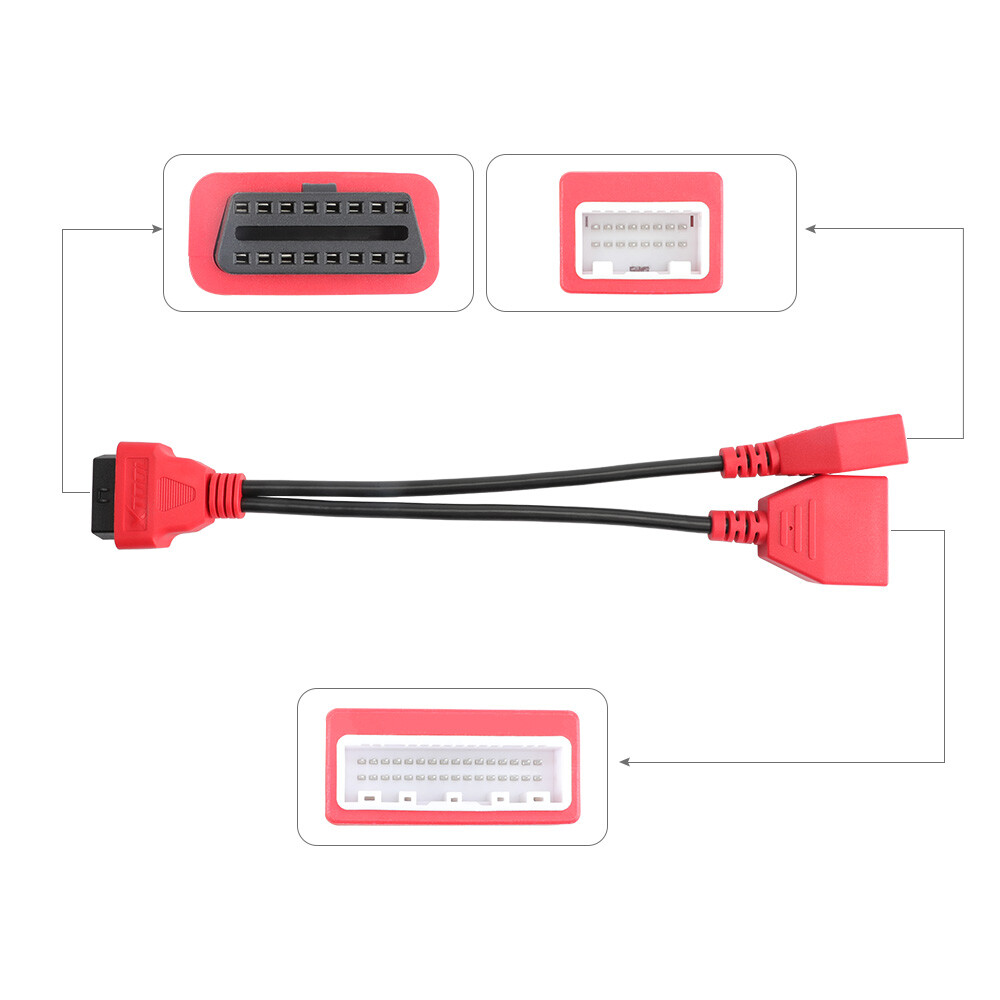 XTOOL For Nissan 16+32 Pin To OBD2 Cable Adapter Automotive Diagnostic ...