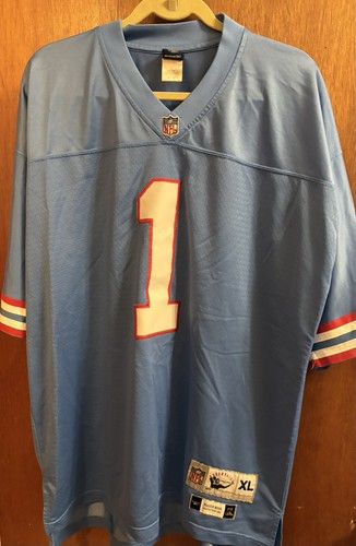Houston Oilers WARREN MOON NFL Throwbacks 1990, Reebok Jersey (XL, runs ...
