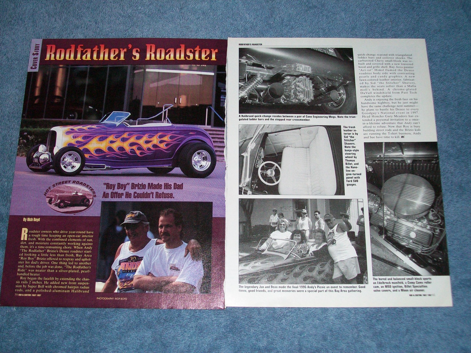 Andy Brizio's 1932 Ford Roadster Hot rod Article "Rodfather's Roadster ...
