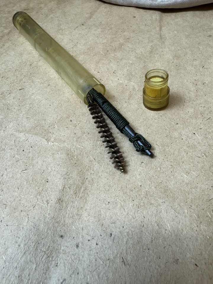 Original USGI Military WW2 M1 Garand Buttstock Oiler Tube With Brush and Thong | eBay