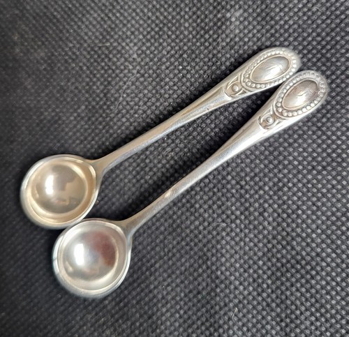Pair of Antique Sterling Silver Salt Spoons~ Hallmarked London 1873 ...