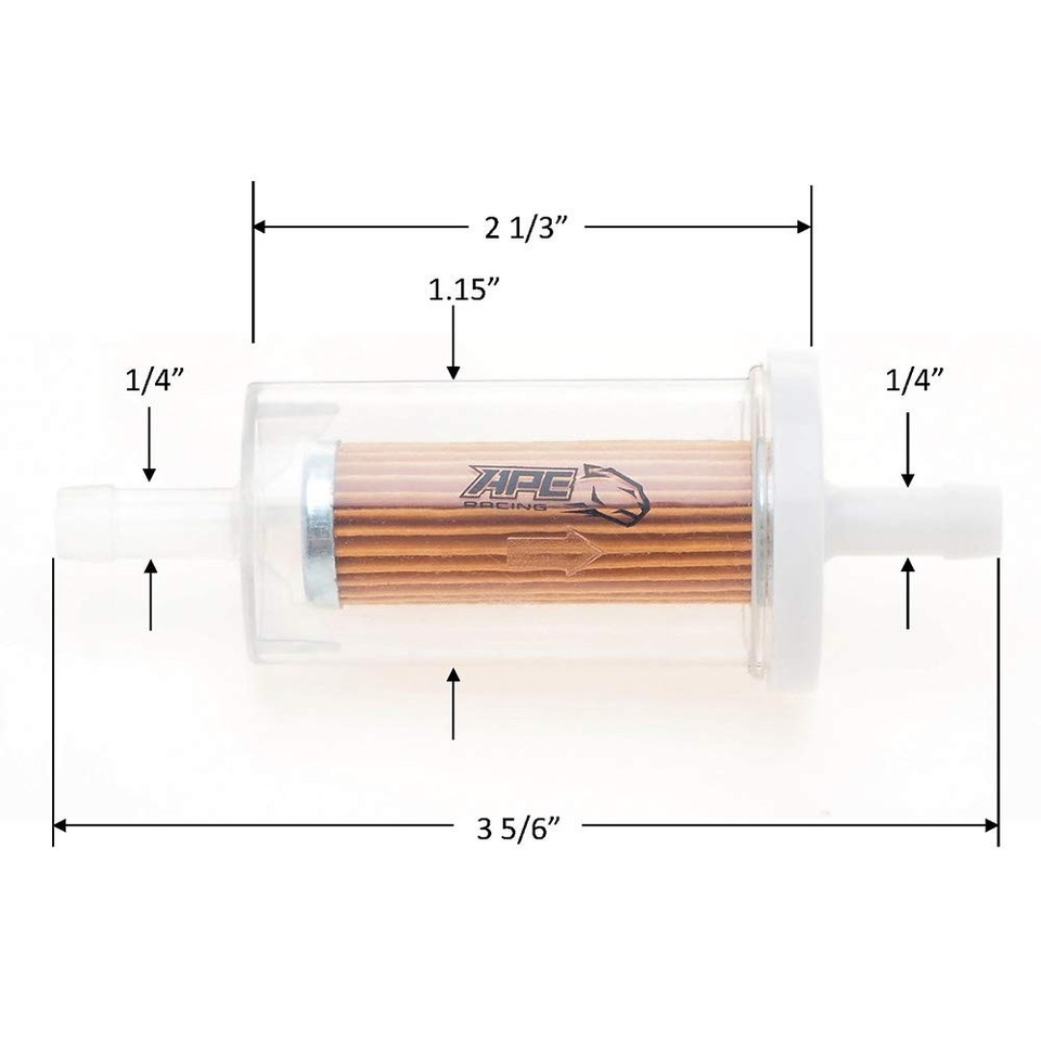 Inline Fuel Filter Replacement Universal High Flow Fuel Filters (Pack ...