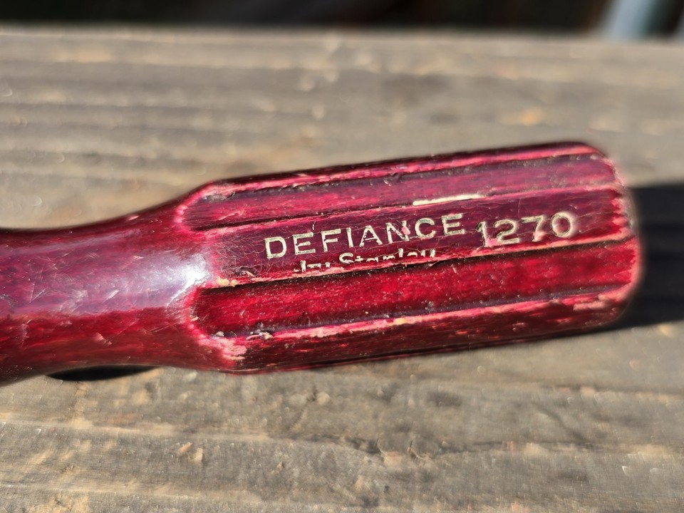 Vintage DEFIANCE By Stanley 1270 Flat head screwdriver | eBay