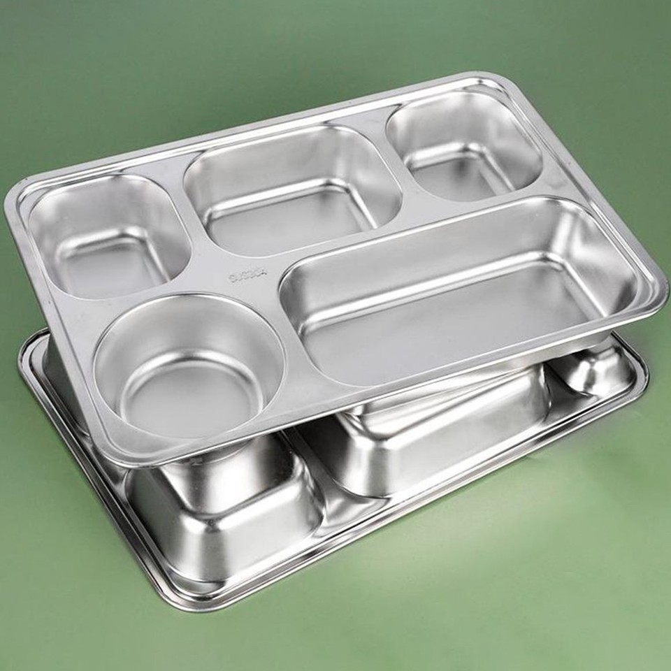 Brand New Food Plate Dinner Plates Mess Hall Stainless Steel Dinner ...