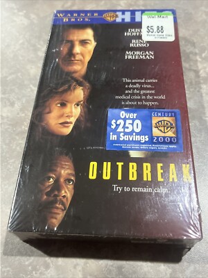 Outbreak | VHS VCR | 1995 Dustin Hoffman & Rene Russo | NEW SEALED Rare ...