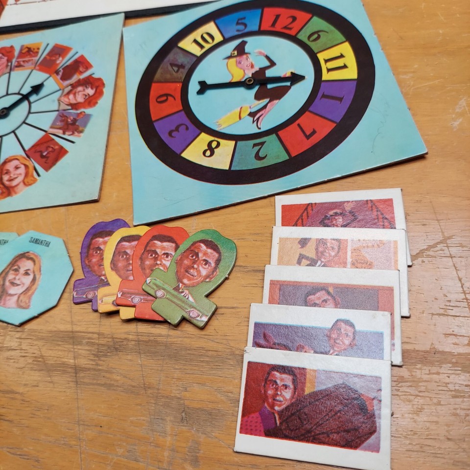 Vintage 1965 Samantha & Endora BEWITCHED TV SHOW Board Game Box Missing ...