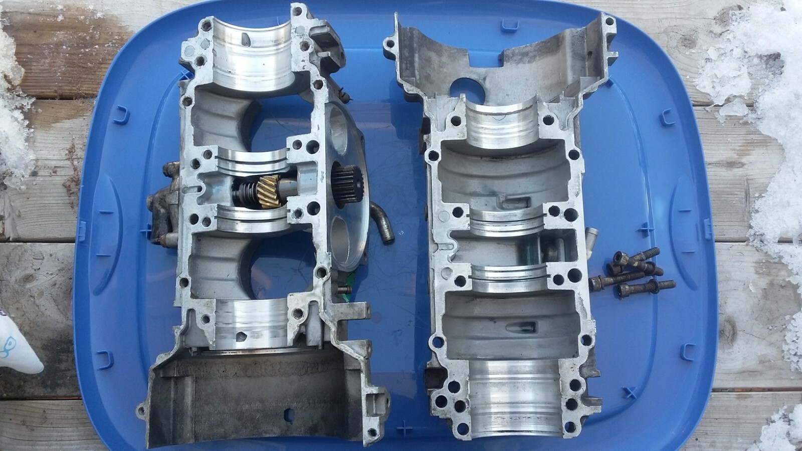 Ski Doo Rotax 580 583 Engine Crankcase MXZ Formula Z Summit Cases | eBay