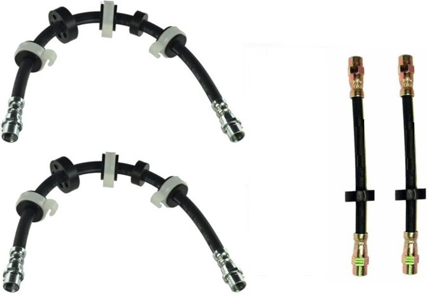 VW TRANSPORTER T4 BRAKE FLEXY BRAKE HOSES - 2 FRONT 2 REAR INNER HOSES ...