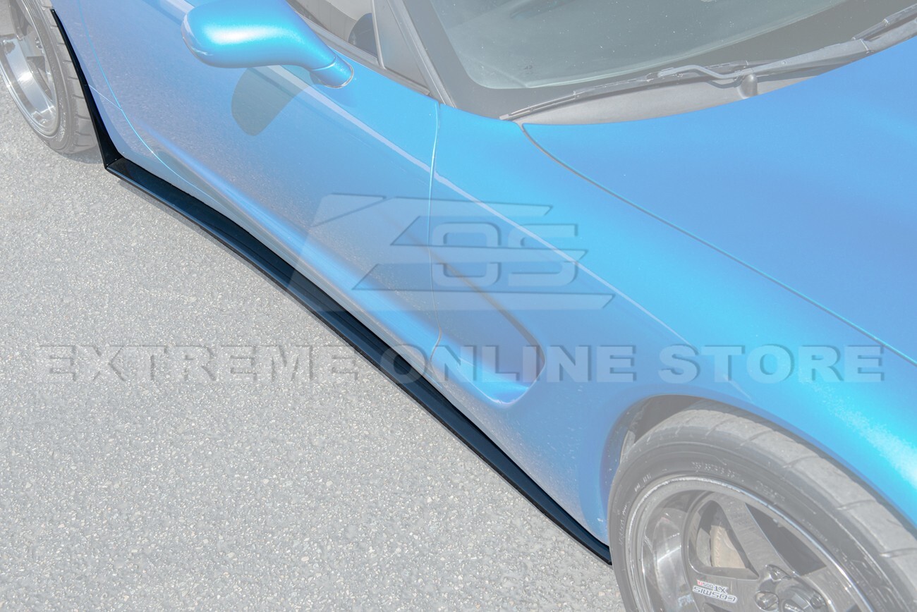 EOS Performance GLOSSY BLACK Front Lip Splitter & Side Skirts 97-04 ...
