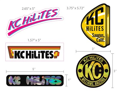 KC HiLiTES 9948 KC Throwback Logos Sticker Pack | eBay