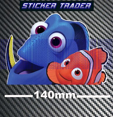 Finding Dory Nemo Sticker Peeper Movie Blueray DVD Decal Car Wall ...