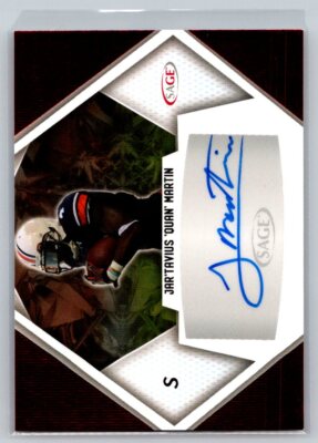 2023 SAGE #A-JQM Jar'Tavius Martin Red Autograph | eBay