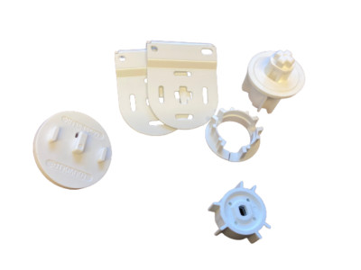 Louvolite Motorised End Set for R1710/R1725 Motor R1790-35-WH fits 35mm ...