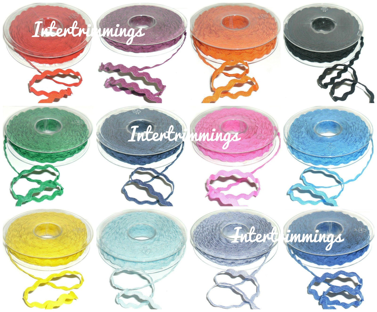 5MM RIC RAC BRAID TRIMMING, ART & CRAFTS, 20 MTR REEL, WIDE RANGE OF ...
