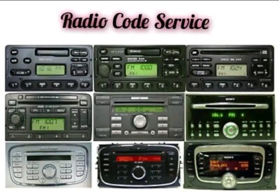 FORD RADIO STEREO CODE UNLOCK SERVICE FOCUS MONDEO FIESTA TRANSIT M & V ...